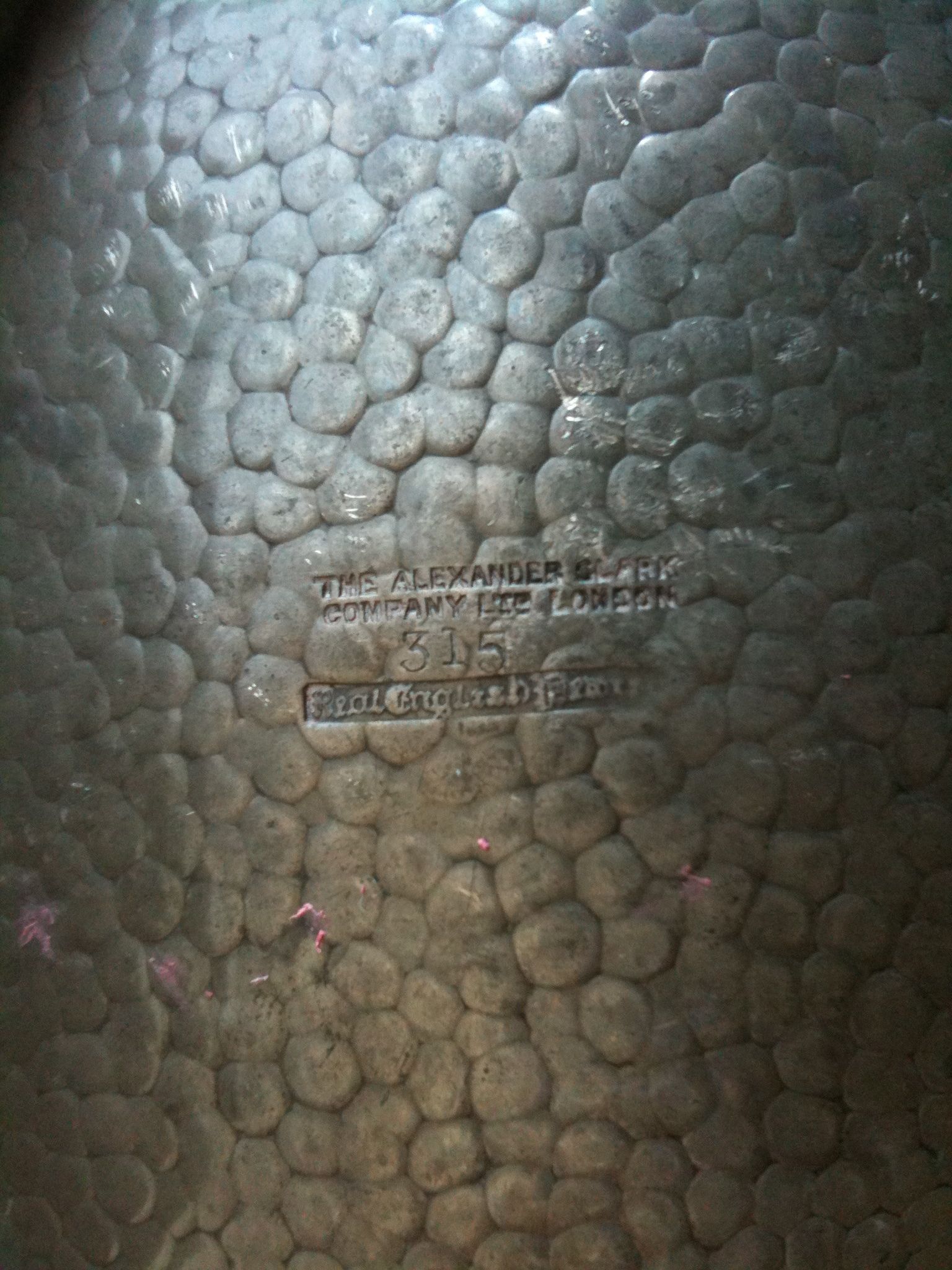 Antique English Small Pewter Tray on Luulla